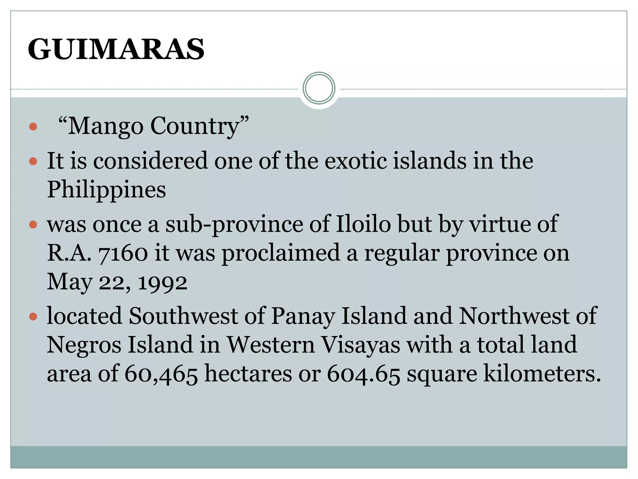 Region VI Philippines | PPTX | South America Travel | Travel Locations