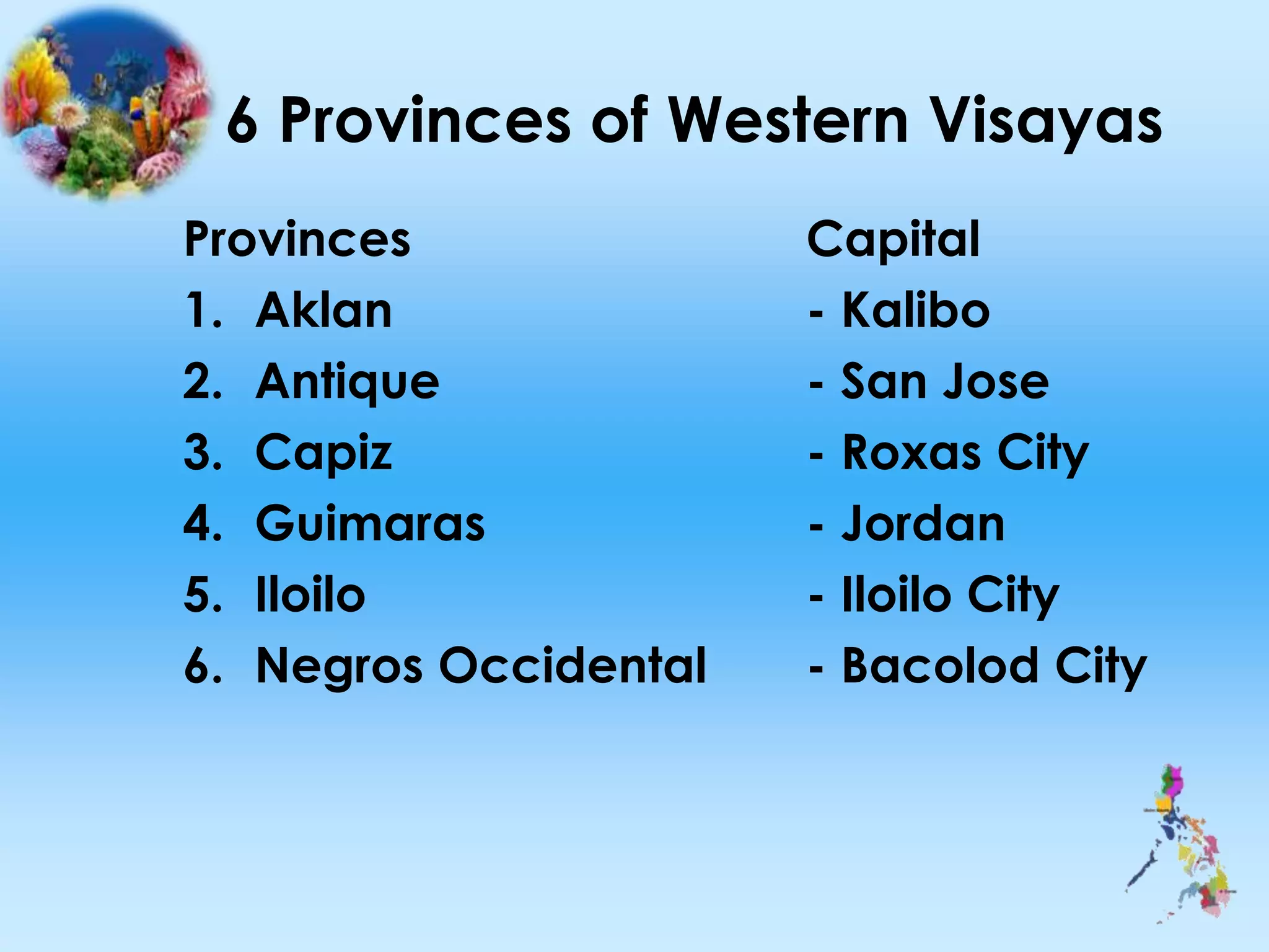 Region 6 Western Visayas, Philippines | PPTX