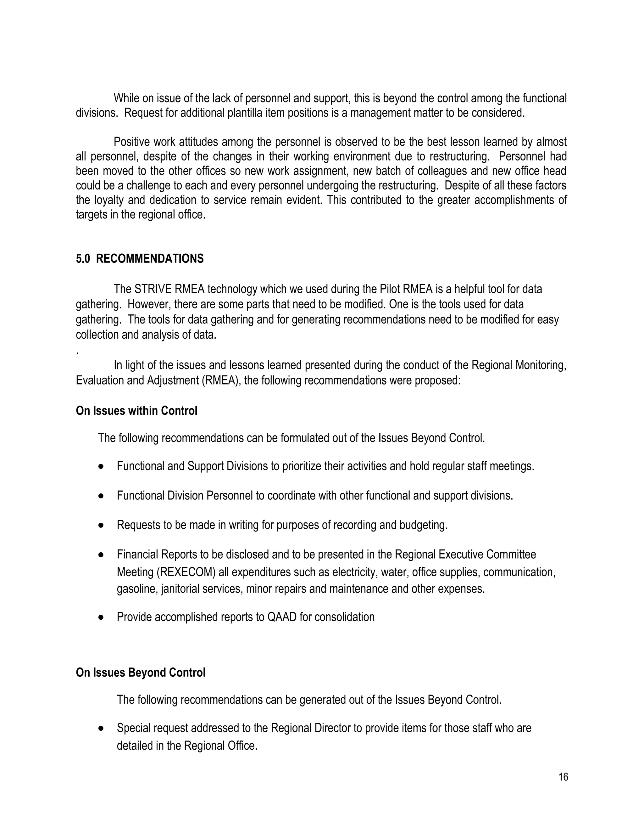 DepEd Region 7 RMEA Progress Report of Accomplishments for the Calendar ...