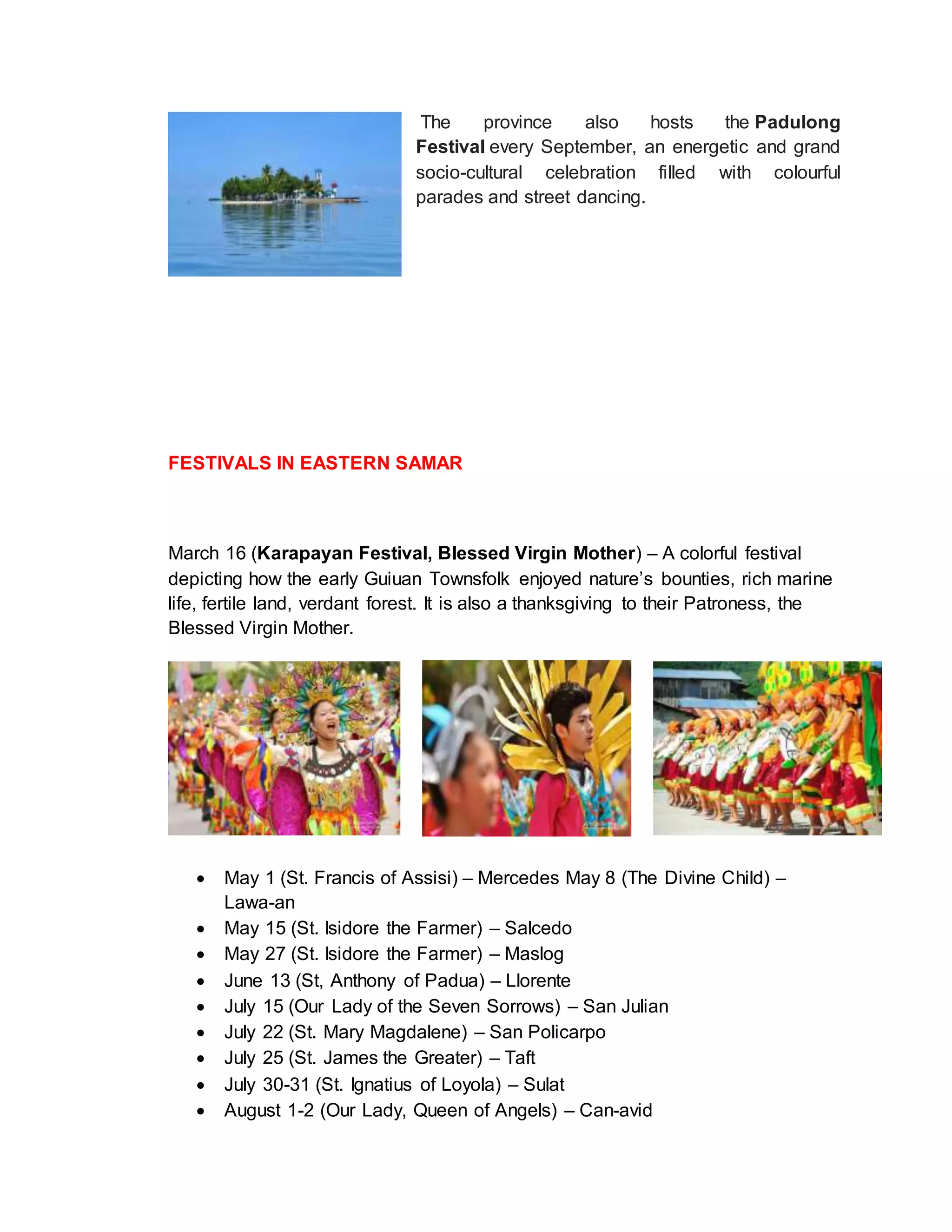 Region 8 EASTERN VISAYAS | DOCX | Geography | Science