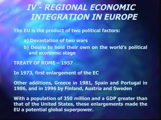 Regional Economic Integration | PPT