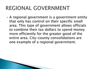 Regional government | PPTX
