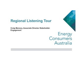 Regional listening tour presentation - 2016 | PDF