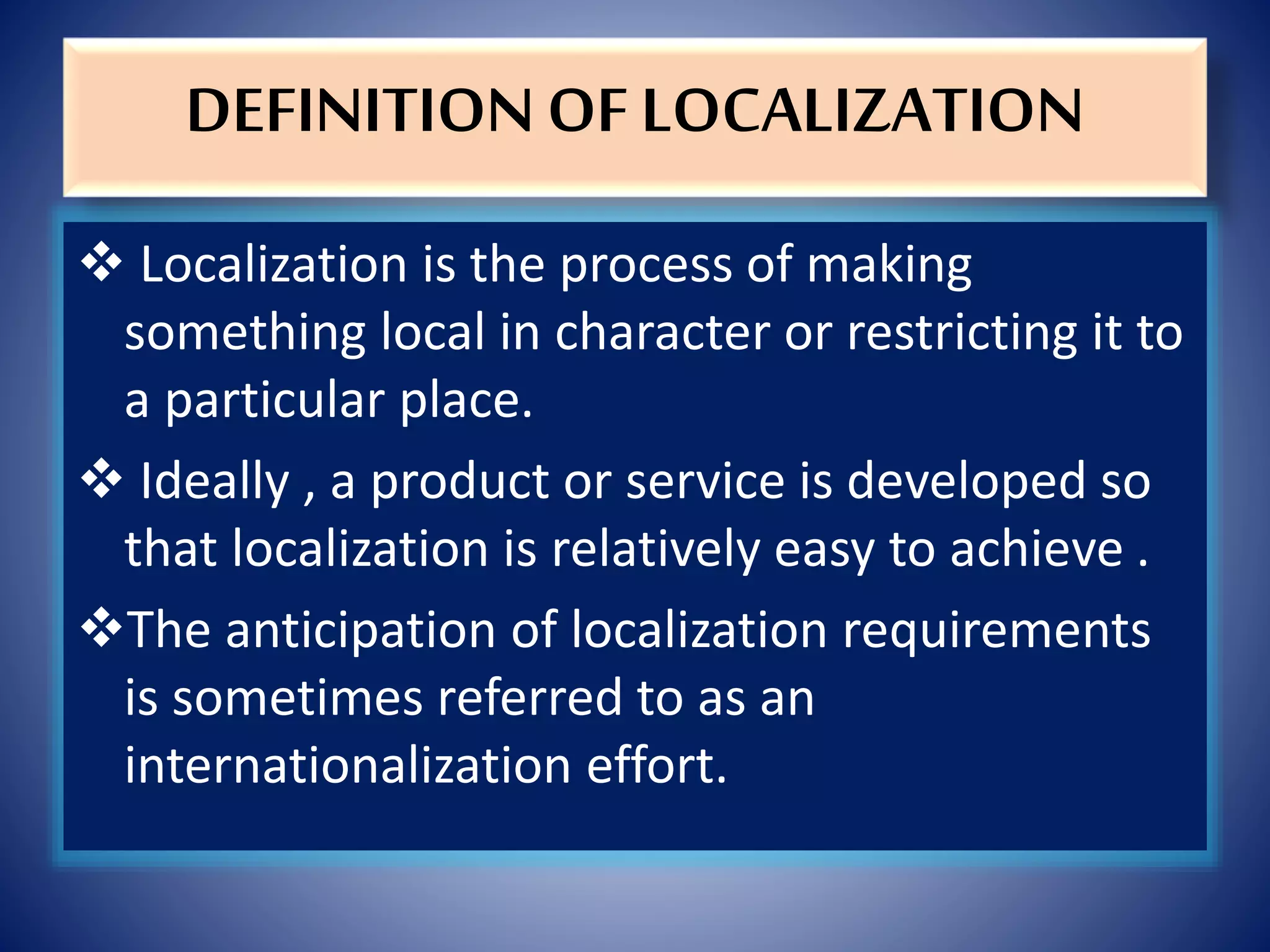 Globalization And Localization | PPTX