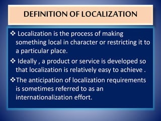 Globalization And Localization | PPTX