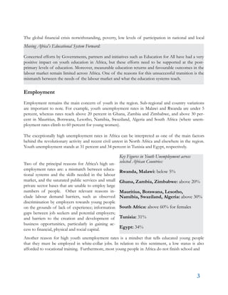 Regional Overview: Youth in Africa | PDF