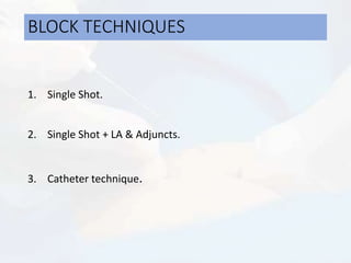 Regional anaesthesia in children | PPTX