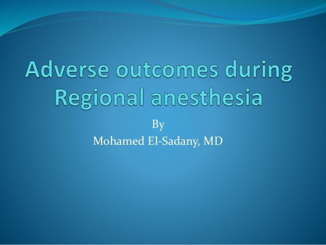 Regional anesthesia | PPTX