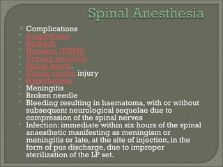 Regional_Anesthesia .powerpoint presentation | PPT | Death, Injury, or ...