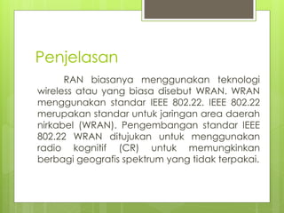 RAN (Regional Area Network) | PPTX