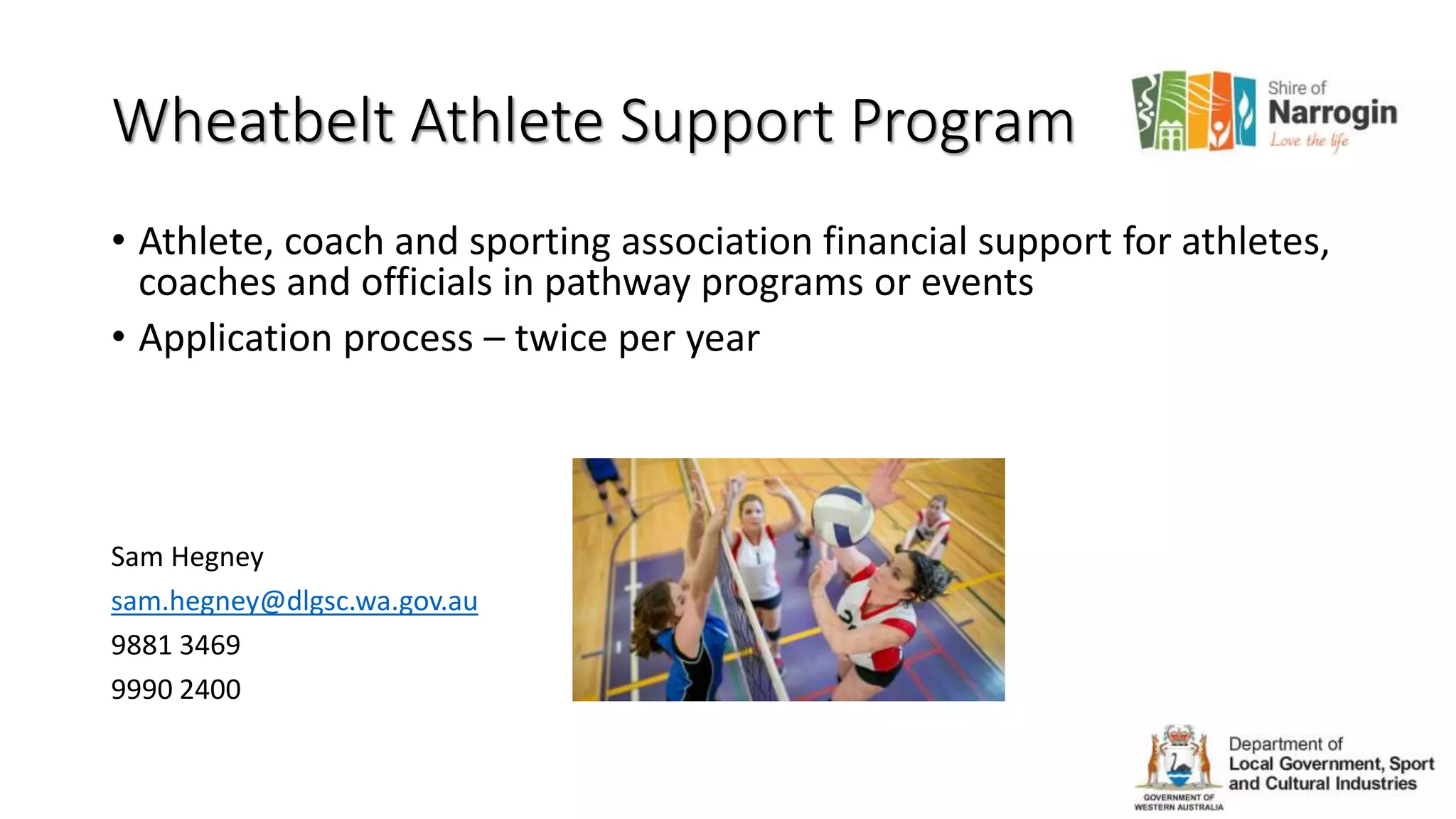 Regional Athlete Support Program | PPTX