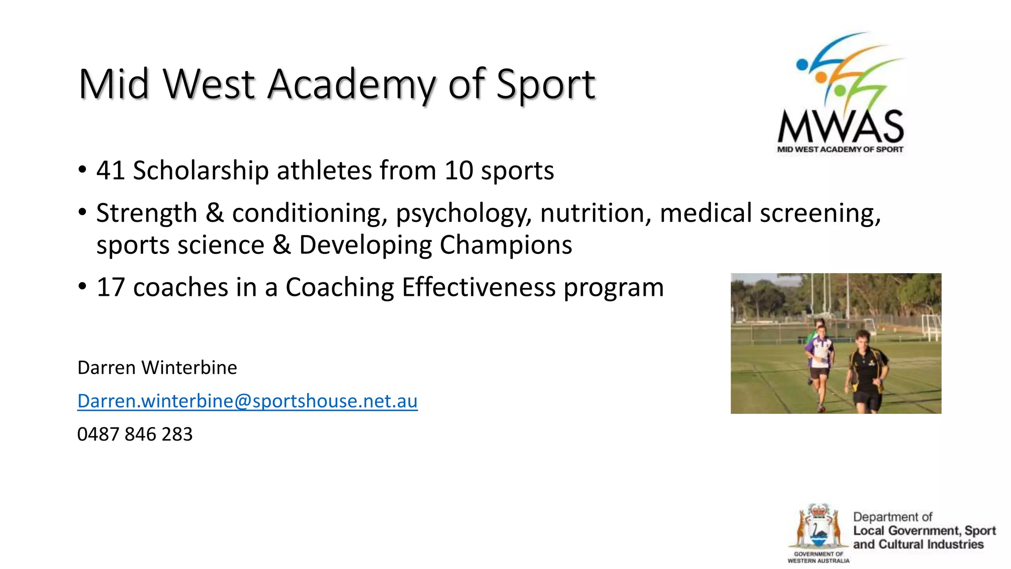 Regional Athlete Support Program | PPTX