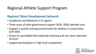 Regional Athlete Support Program | PPTX