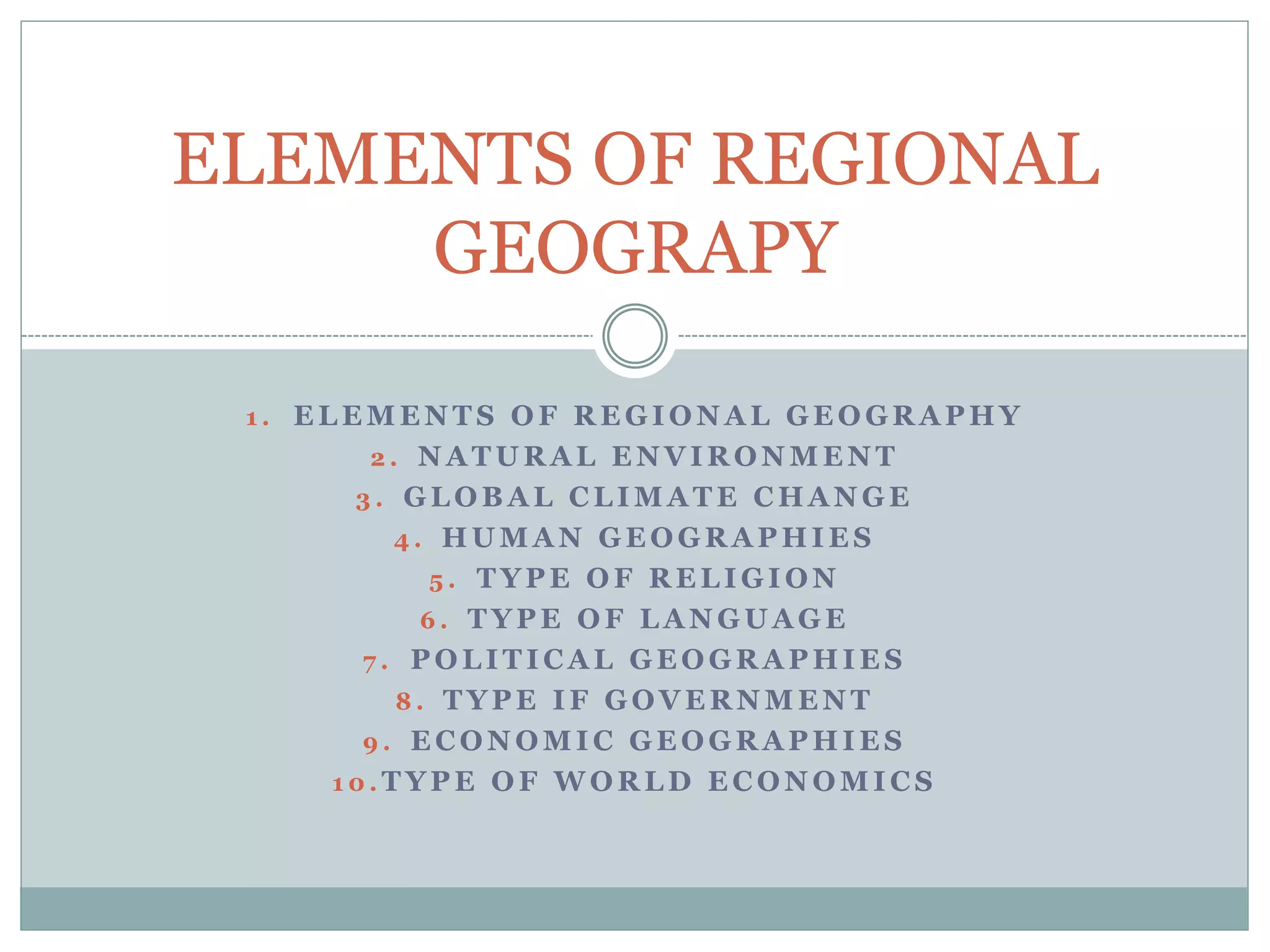 Chapter 2 Regional | PPT