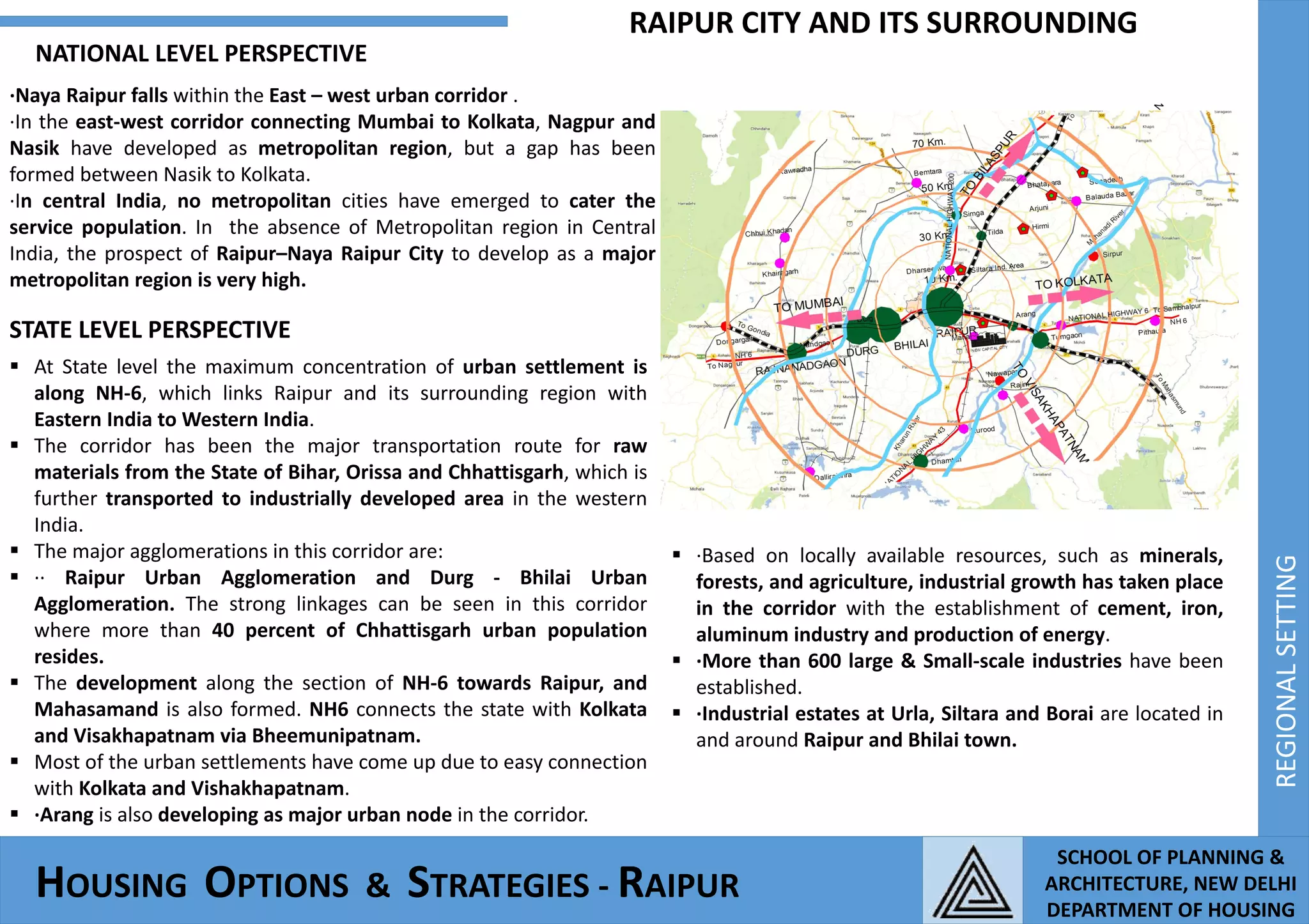 Regional context of Raipur, Chhattisgarh. | PPTX