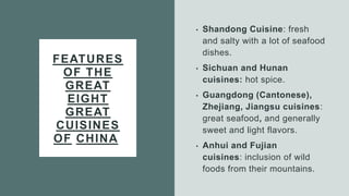 Regional cuisines of china | PPTX | Cooking | Food & Drink