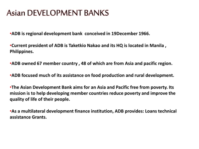 Regional development bank | PPT