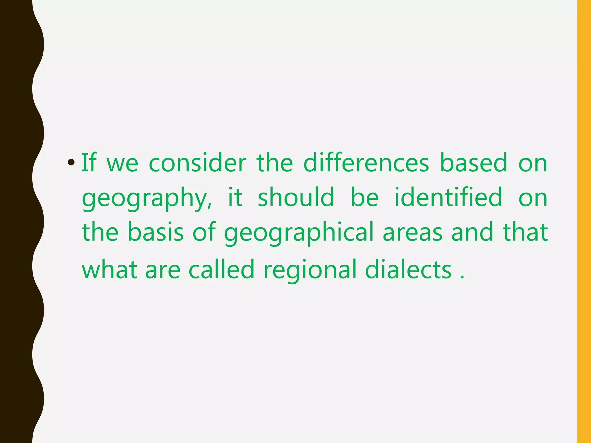 Regional dialect | PPT