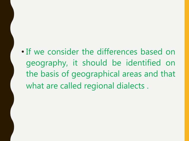 Regional dialect | PPT