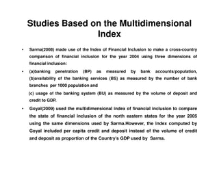Regional disparity in financial inclusion [compatibility mode] | PPT