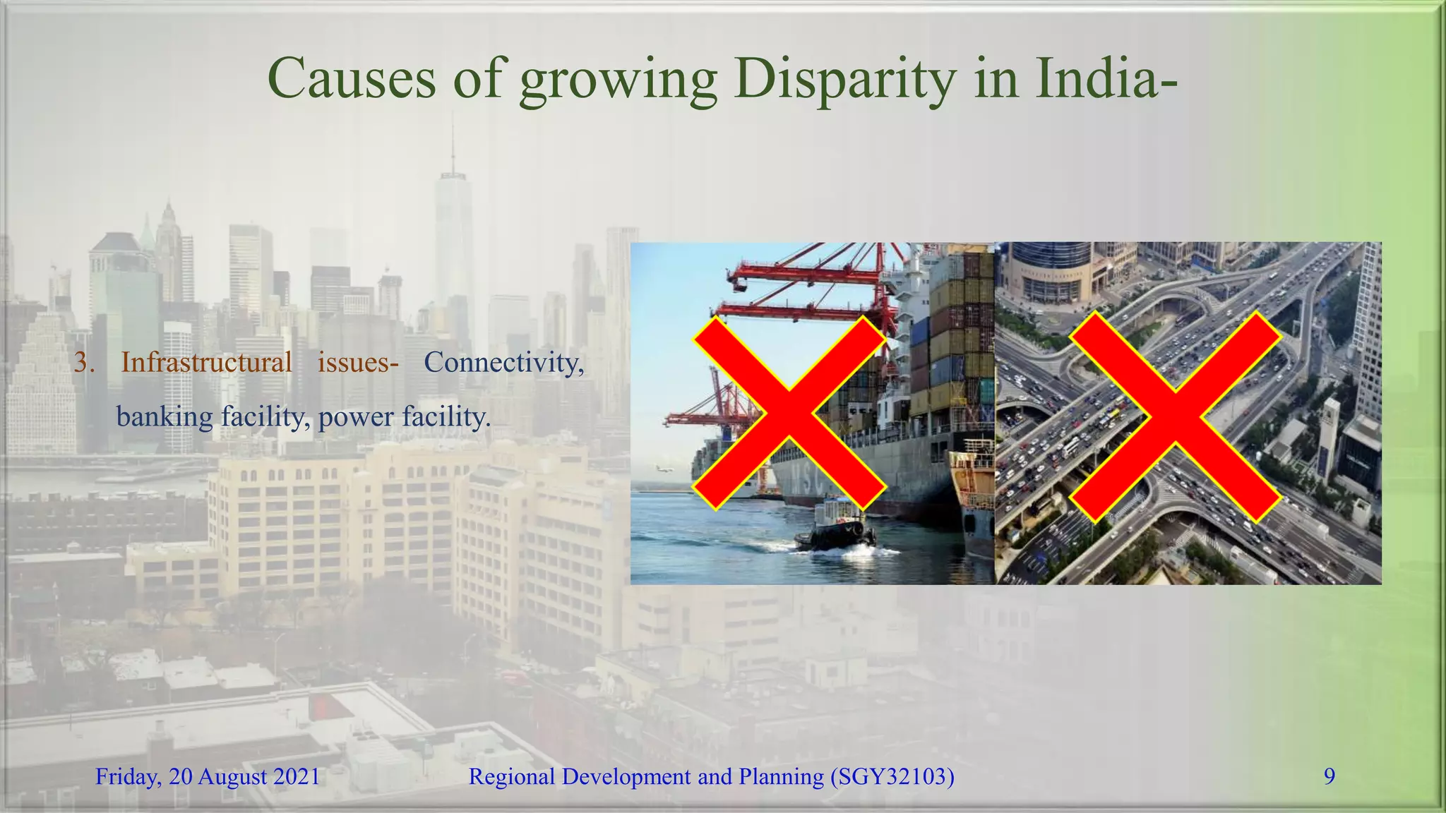 Regional disparity in India | PPSX