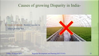 Regional disparity in India | PPSX