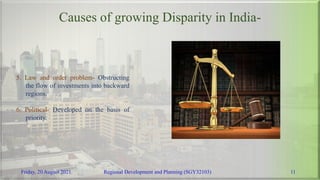 Regional disparity in India | PPSX
