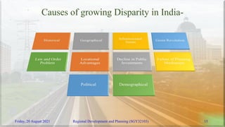 Regional disparity in India | PPSX