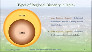 Regional disparity in India | PPSX