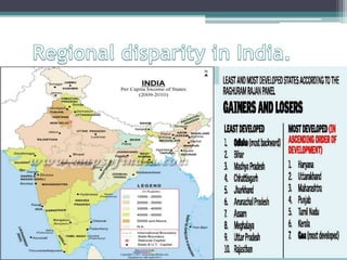 Regional disperities | PPTX