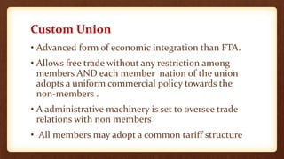 Regional economic cooperation | PPTX