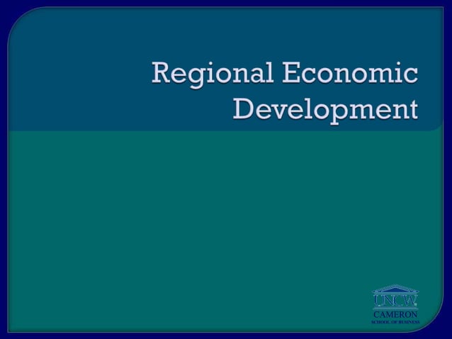 Regional economic development | PDF | Economy | Business and Finance