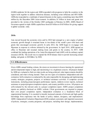 An Overview of Asian Development Bank (ADB) | DOCX
