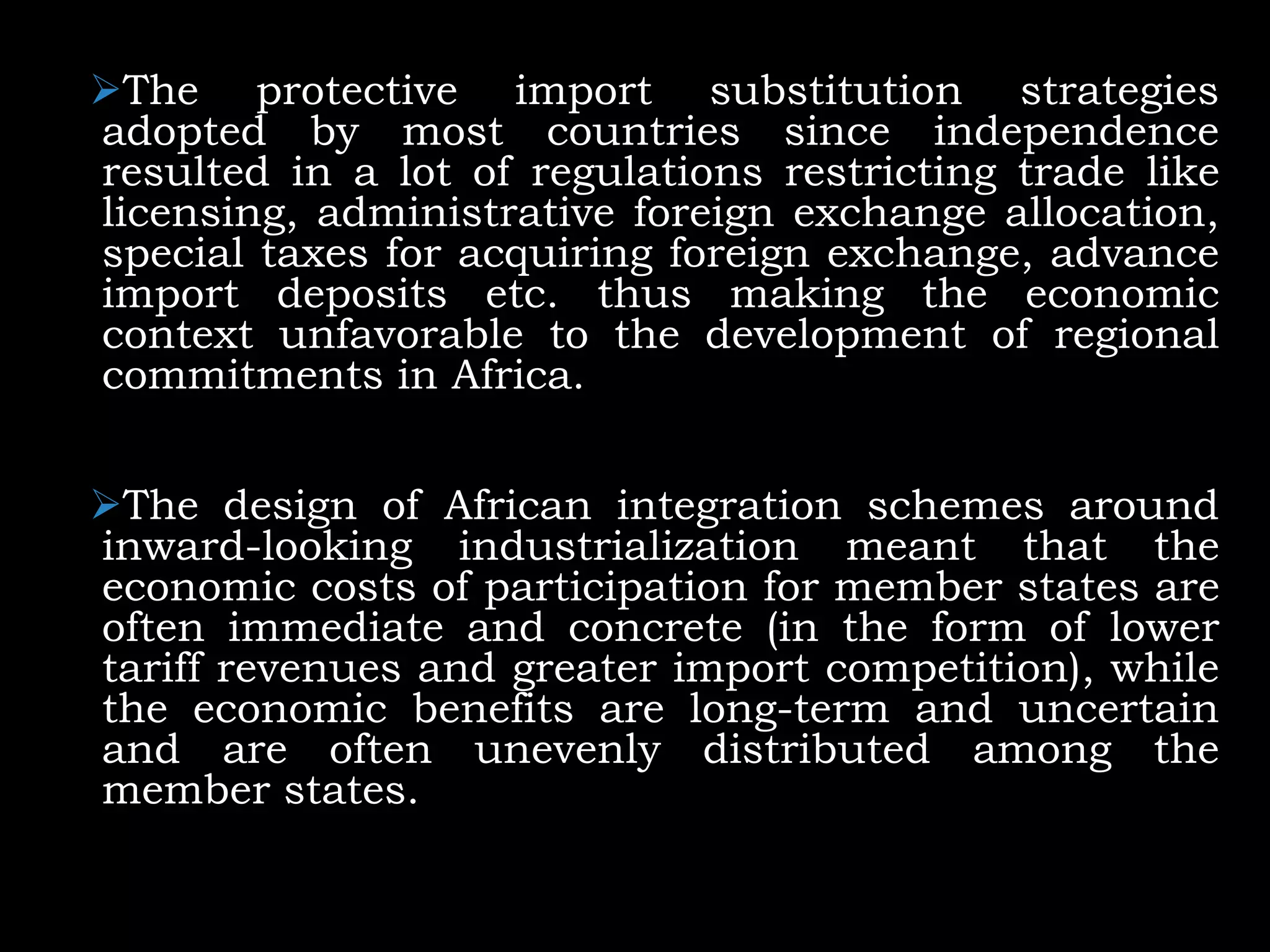 Regional economic integration in Africa | PPTX