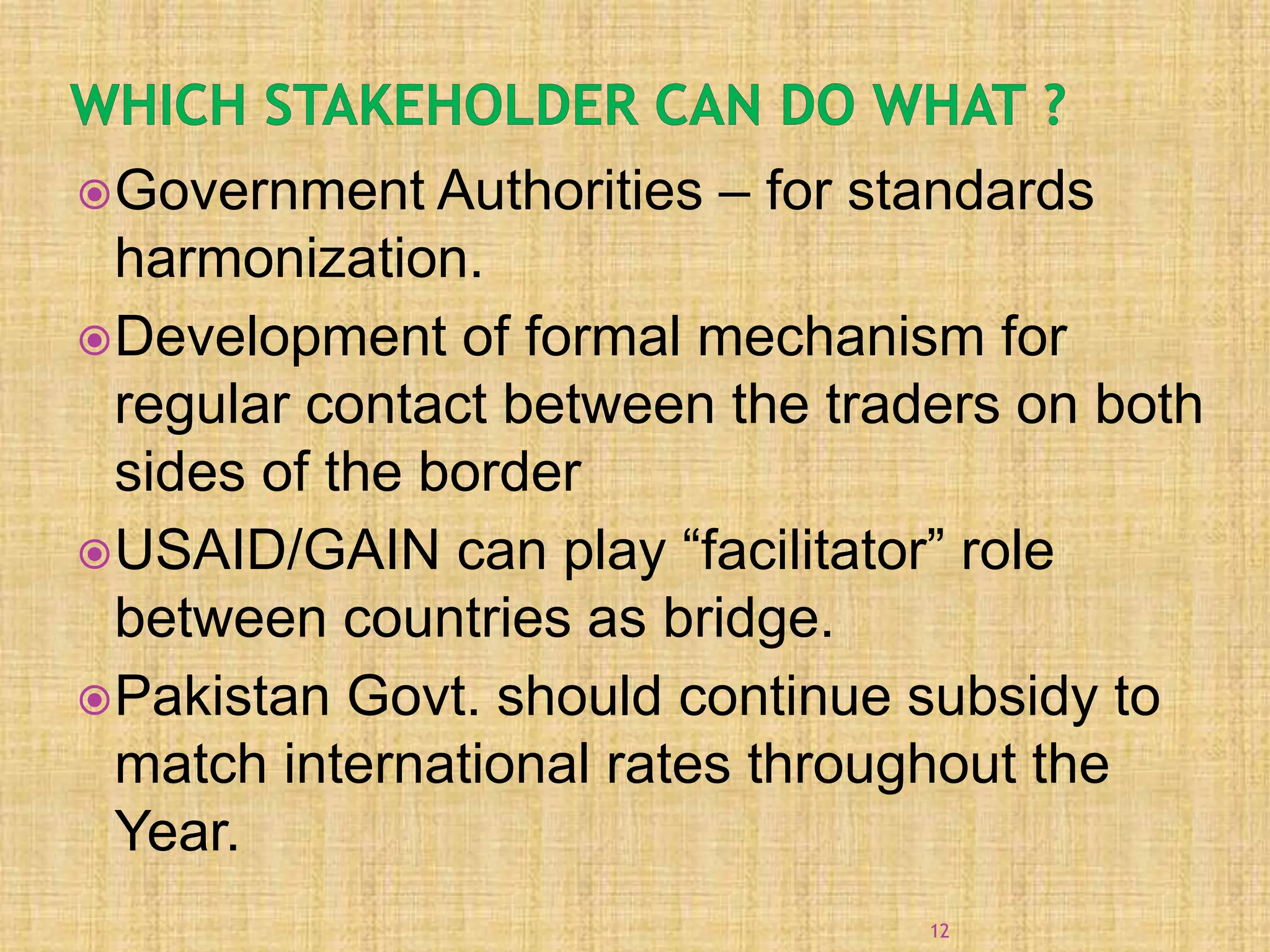 Regional fortification standards harmony pakistan, afghanistan and ...
