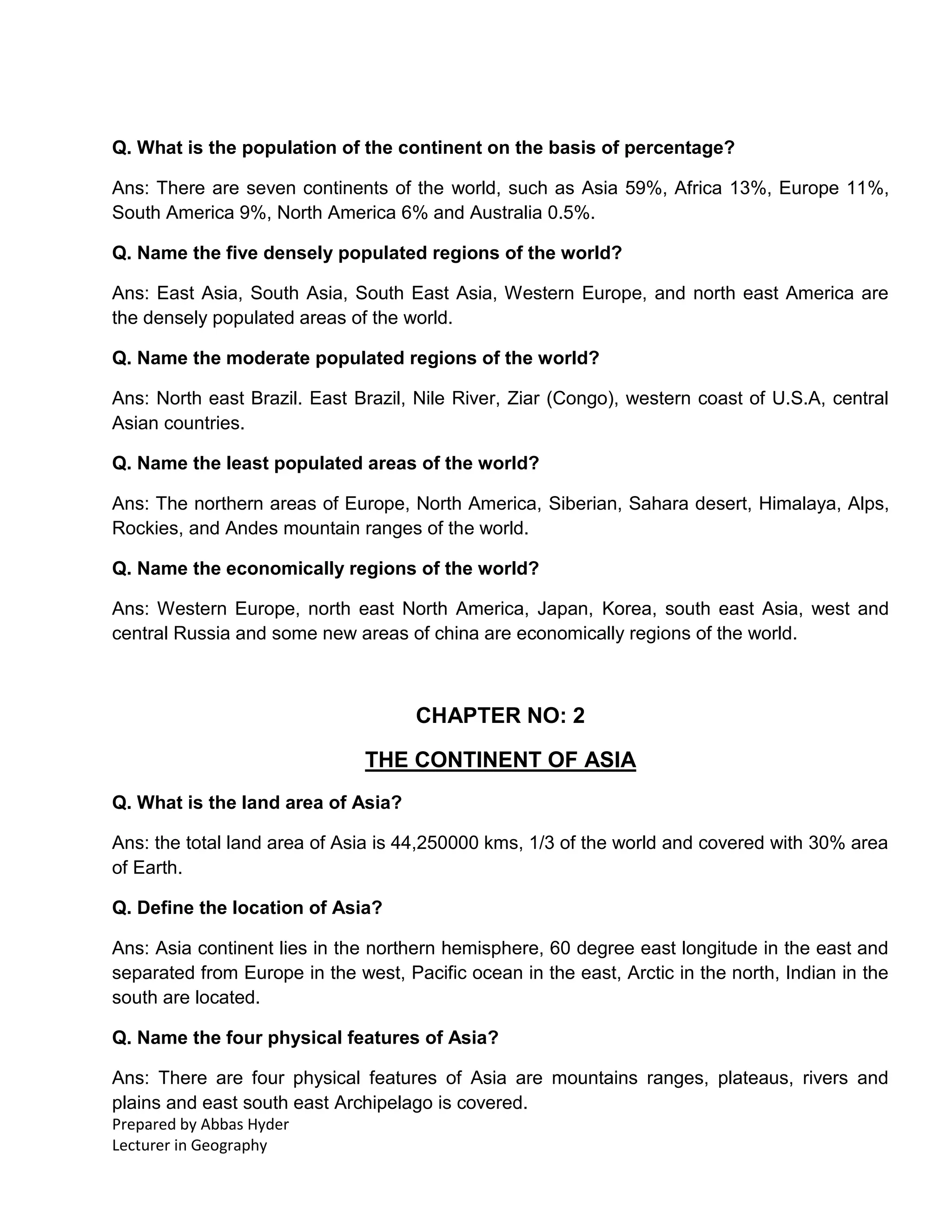 Regional Geogaphy short notes .docx