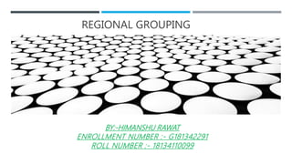 Regional grouping | PPTX