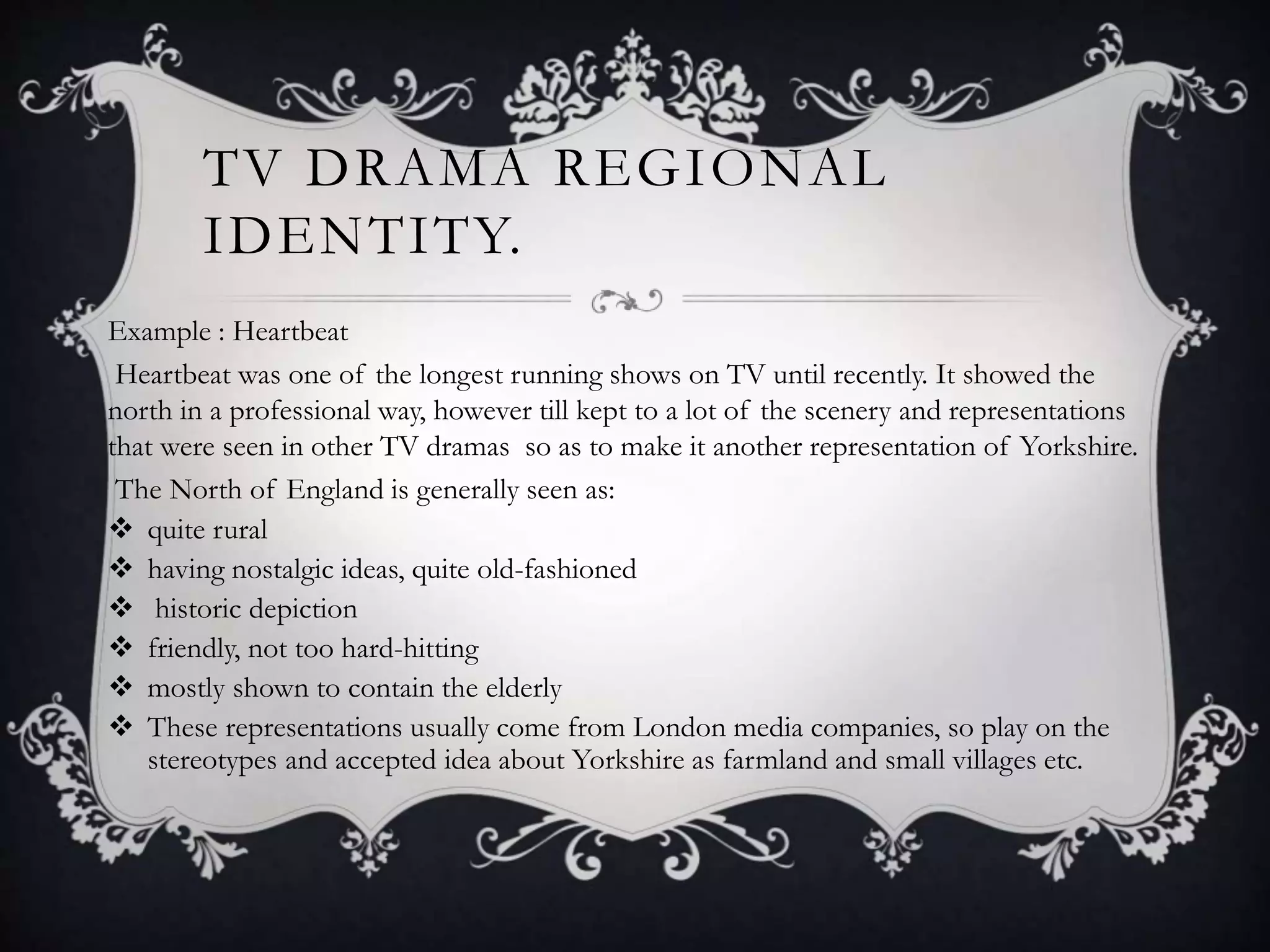 Regional identity representations in british tv drama | PPTX