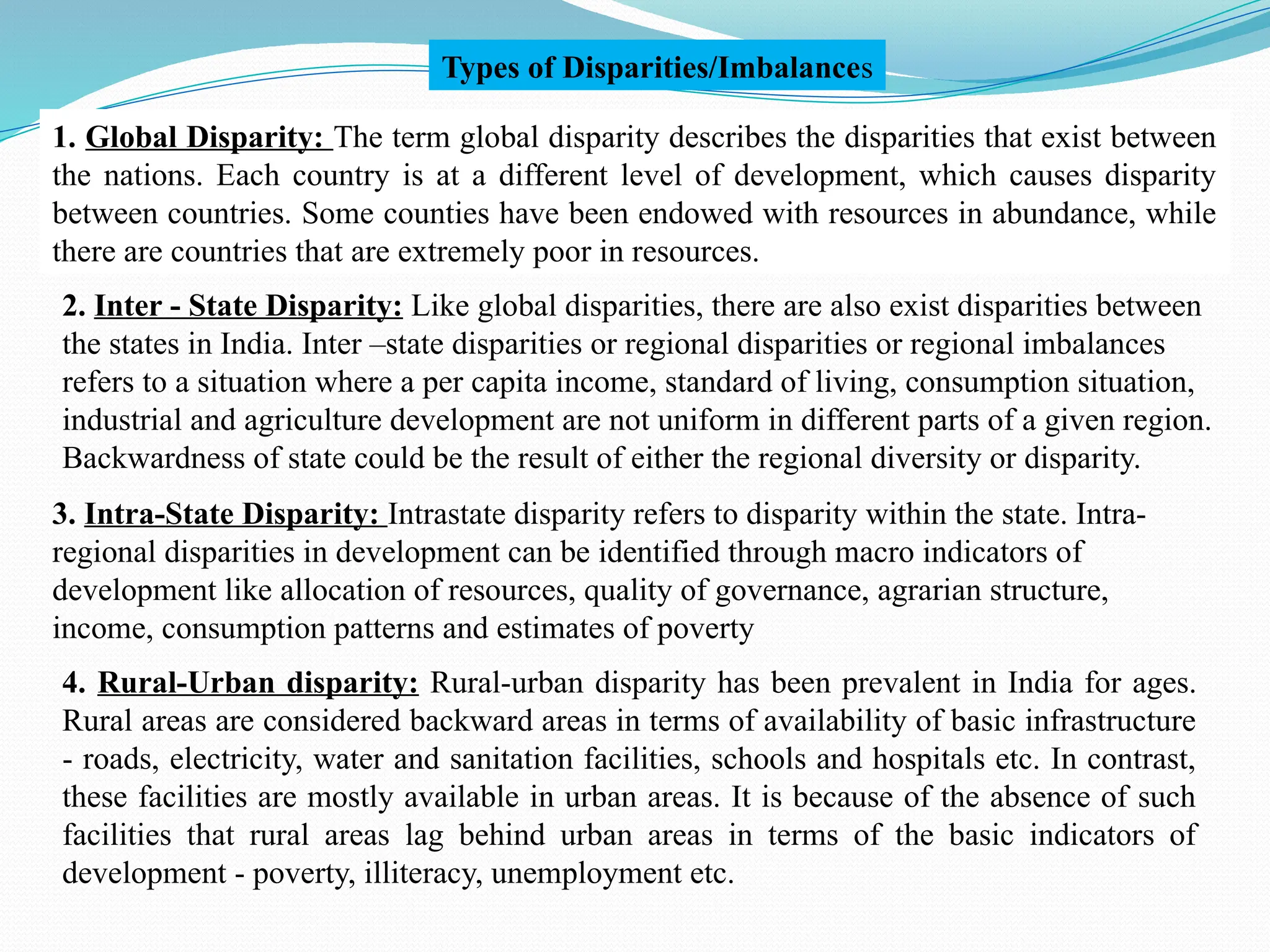 REGIONAL IMBALANCE in india its causes and consequences' | PPTX