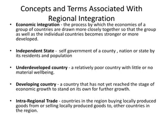 Regional integration | PPTX
