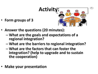 Regional integration and developing countries | PPTX