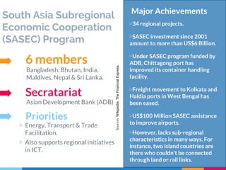 Regional Integration in South Asia by Trio94 | PPTX