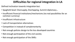Regional integration in Latin America 21st century | PPTX