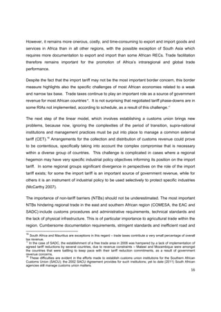 Regional intergration in africa | PDF