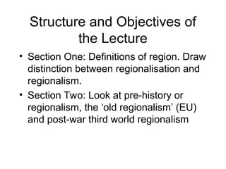 Regionalism as a Political Theory: Prehistory and Contemporary ...