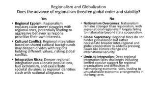 Regionalism and Global Politics : European Union as an example. | PPTX