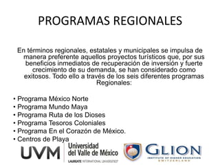 Regionalización turística de méxico | PPTX