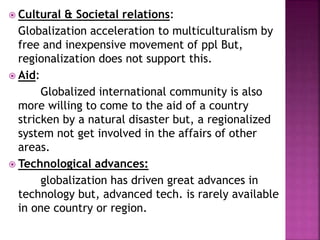 Regionalization vs globalisation | PPTX
