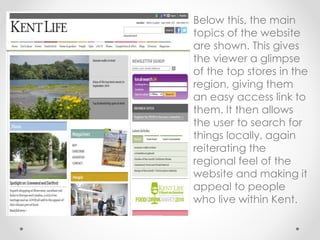 Website Analysis Kent Life | PPT