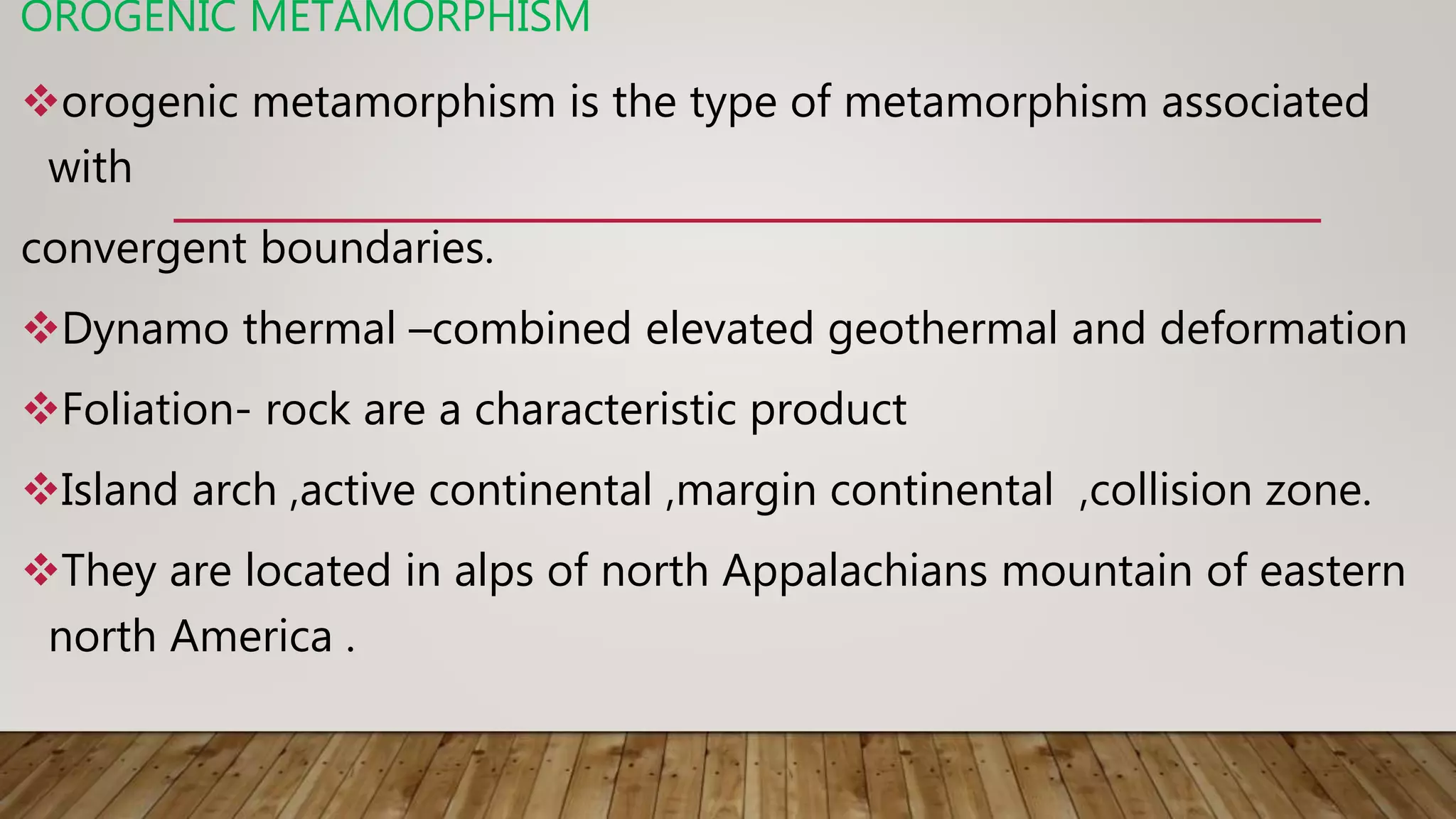 Regional metamorphosim in petrology | PPTX